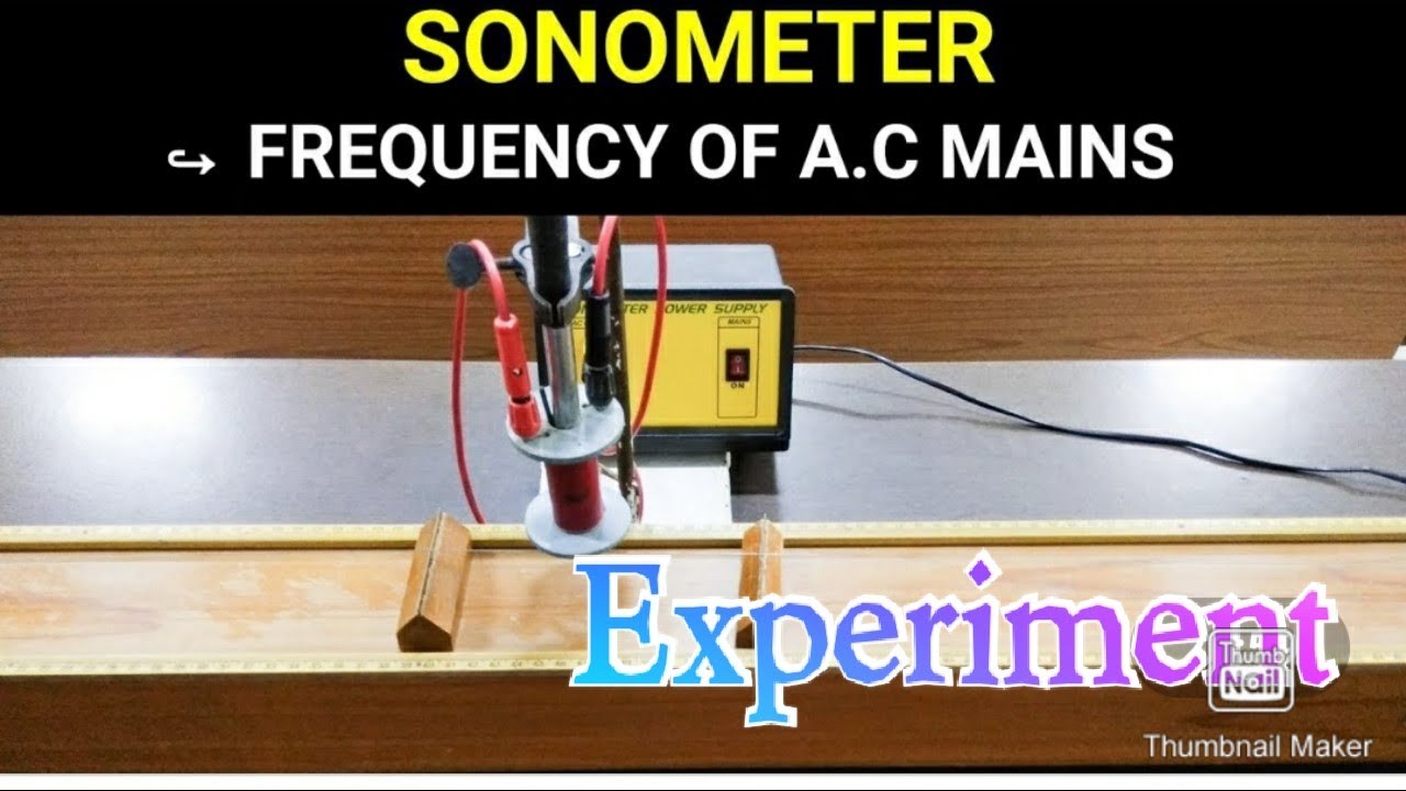 To determine the frequency of AC mains using sonometer class_12th ...