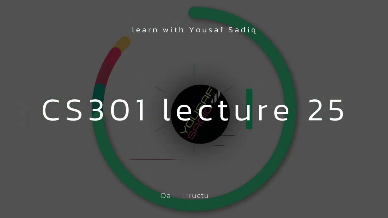 CS301 Short lecture 25| CS301 lecture 25| cs301 short lecture 25|CS301| cs301 lecture 25| Sir ...