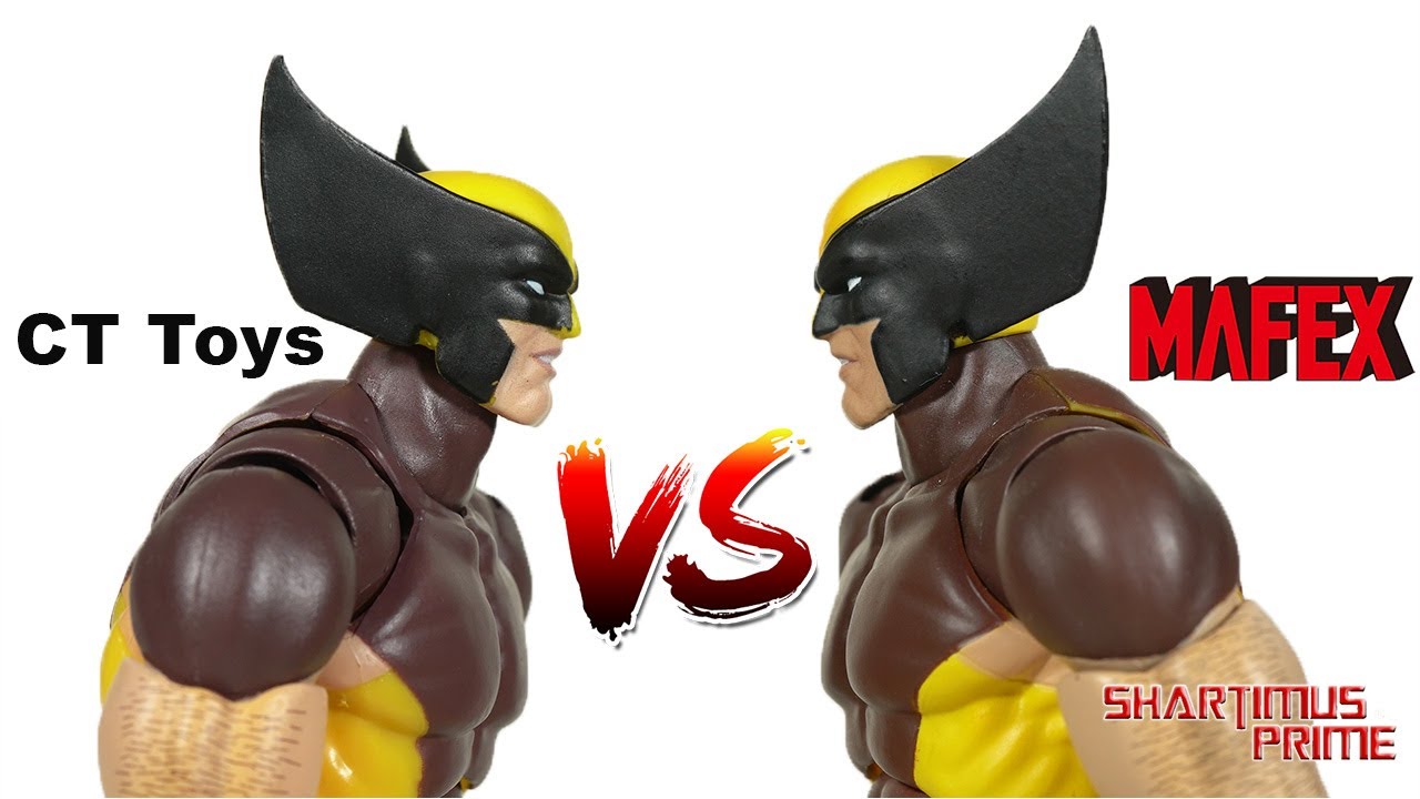 CT Toys Wolverine MAFEX MedicomToy 1:12 Comparison Import Knock-Off ...