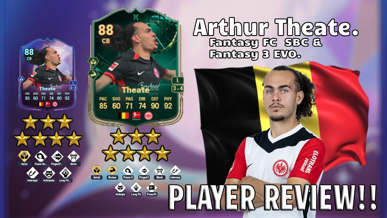 🔥 88 Rated Arthur Theate Player Review! CHEAP BEAST Fantasy FC SBC ...