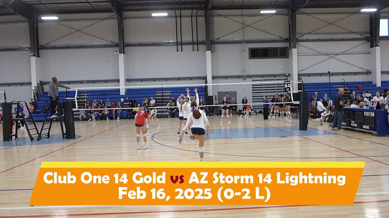 20250216 - Club One 14 Gold vs AZ Storm 14 Lightning (0-2 L) - YouTube