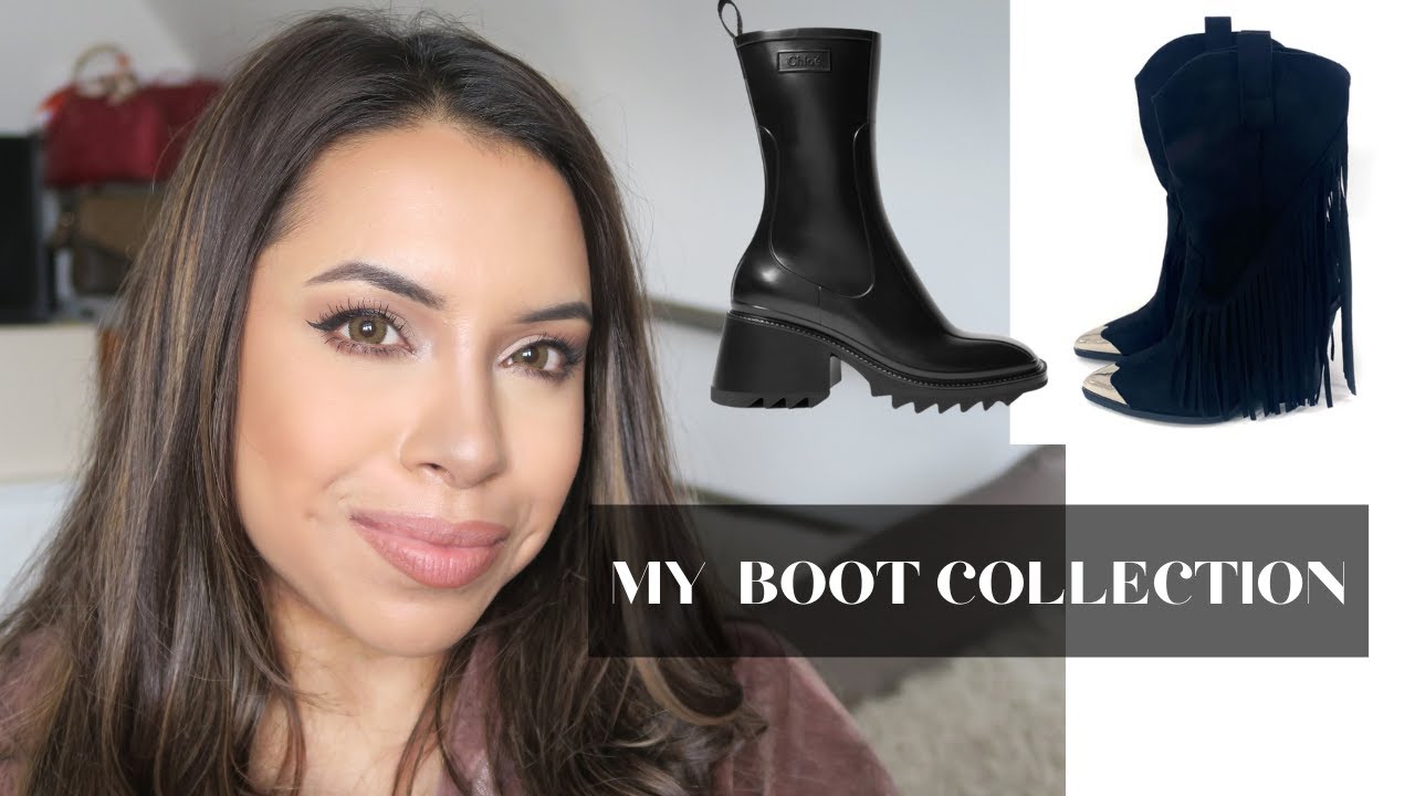 MY ENTIRE BOOT COLLECTION: Trying on all my Boots - YouTube