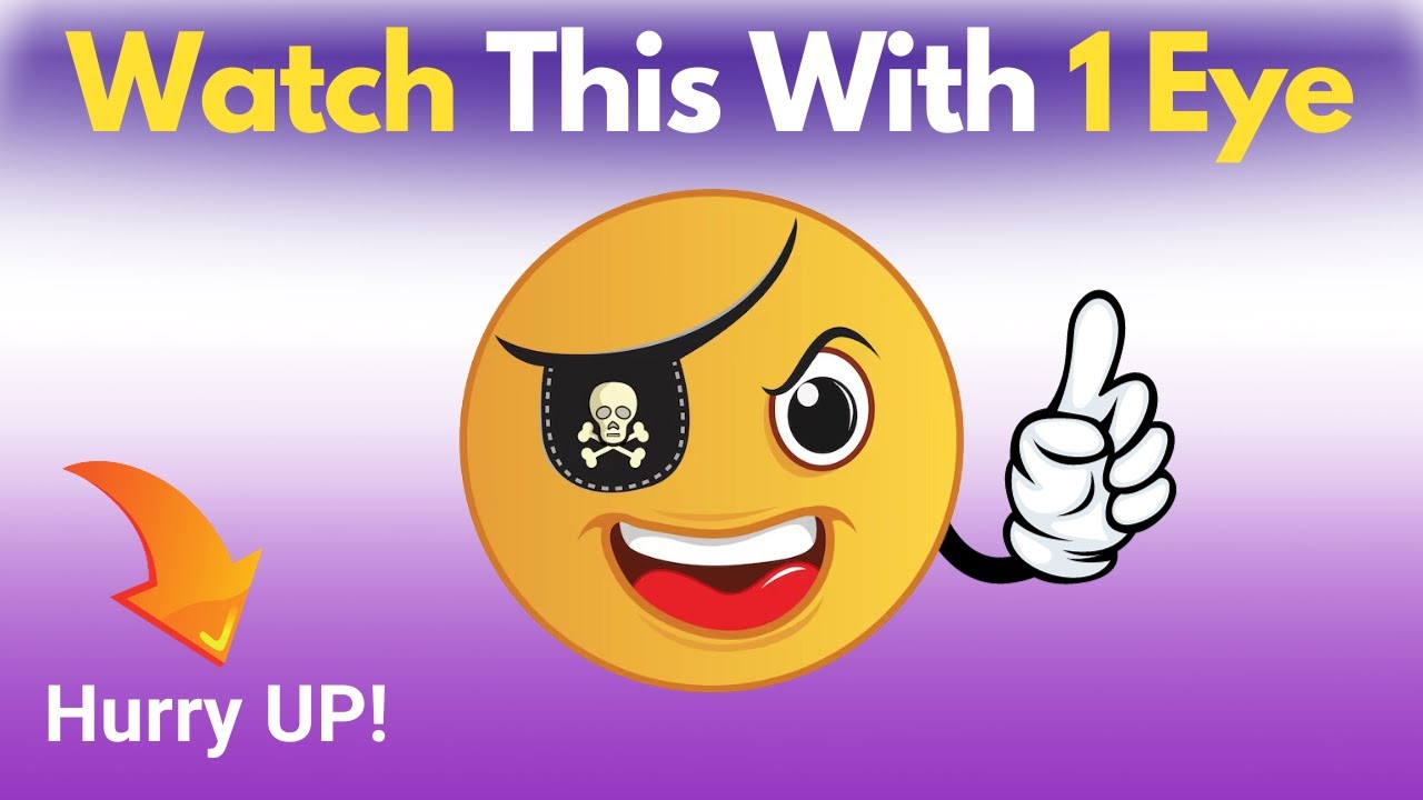 Try Watching This Video with Just One Eye! (Tough Test) 😎🔥 - YouTube