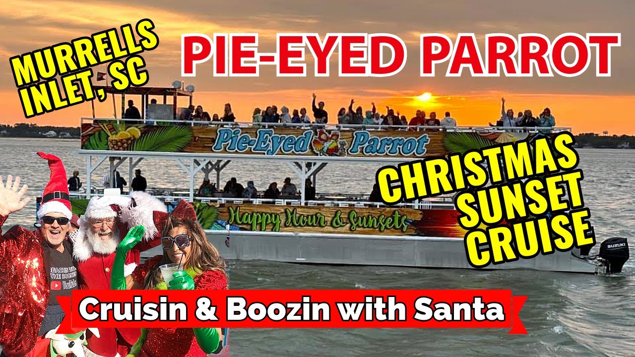 Watch Dolphins - Pie Eyed Parrot Sunset Cruise - Marsh Walk in Murrells Inlet. - YouTube