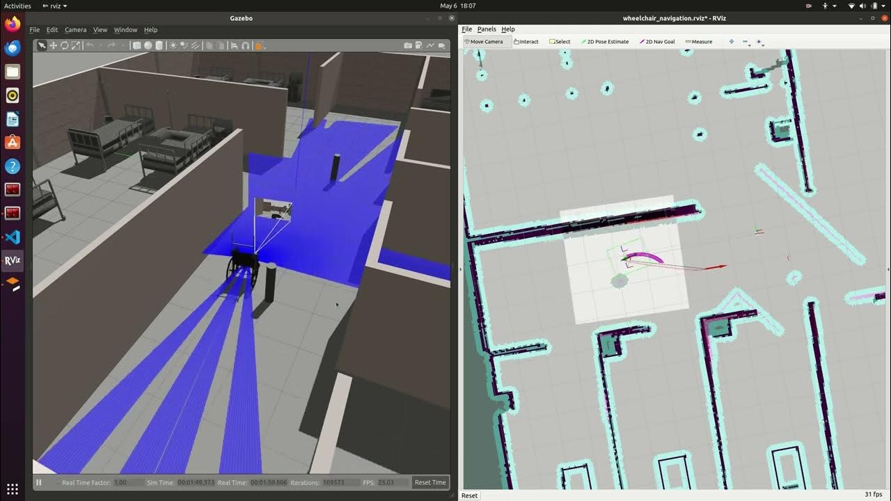 MPC Local Planner simulation on wheelchair | CasADi - YouTube