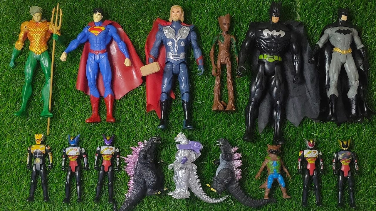 Kiryu Mecha Godzilla, Thor, Batman, Superman, - YouTube