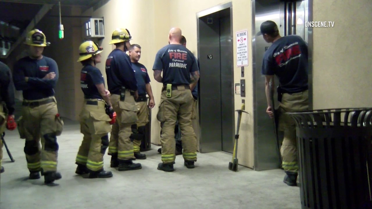 The City of Riverside Fire Department Elevator Rescue - YouTube
