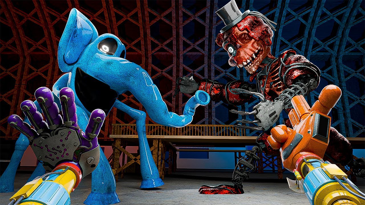 Poppy Playtime: Chapter 4 - BUBBA BUBBAPHANT vs Ignited Foxy (Gameplay ...