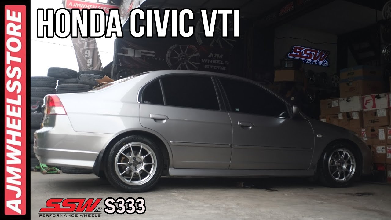 MODIFIKASI HONDA CIVIC VTI VELG SSW S333 // AJMWHEELSSTORE - YouTube