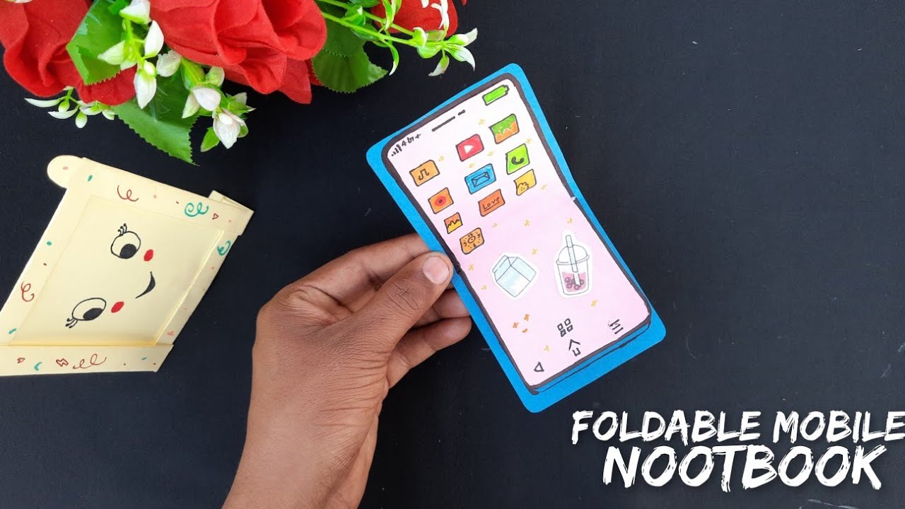Foldabla Mobile Nootbook / Mini Nootbook / Origami Paper Idea / Paper ...