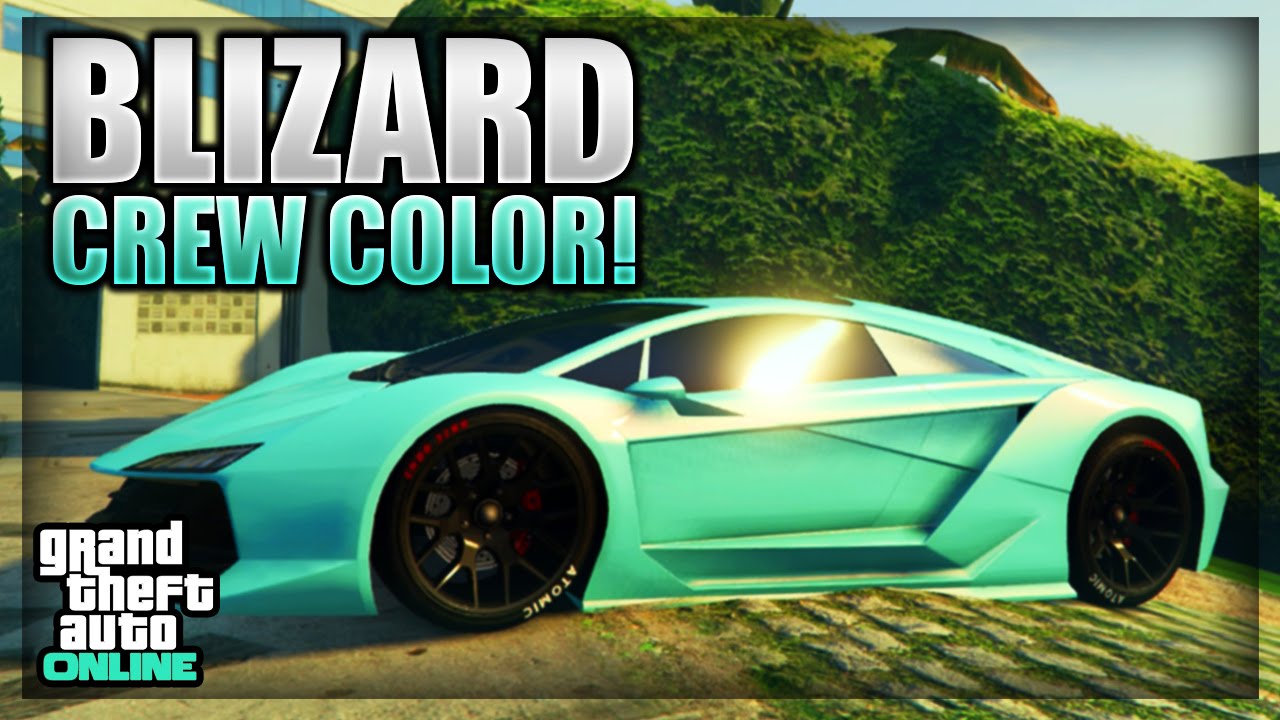 GTA 5 Online Modded Crew Color Showcase #1 "Blizard Blue" - YouTube