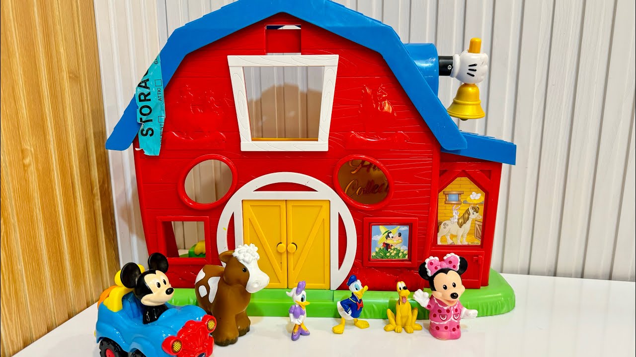 Disney Mickey Mouse Barnyard Fun Playset 5x Figures & 1x Musical ...
