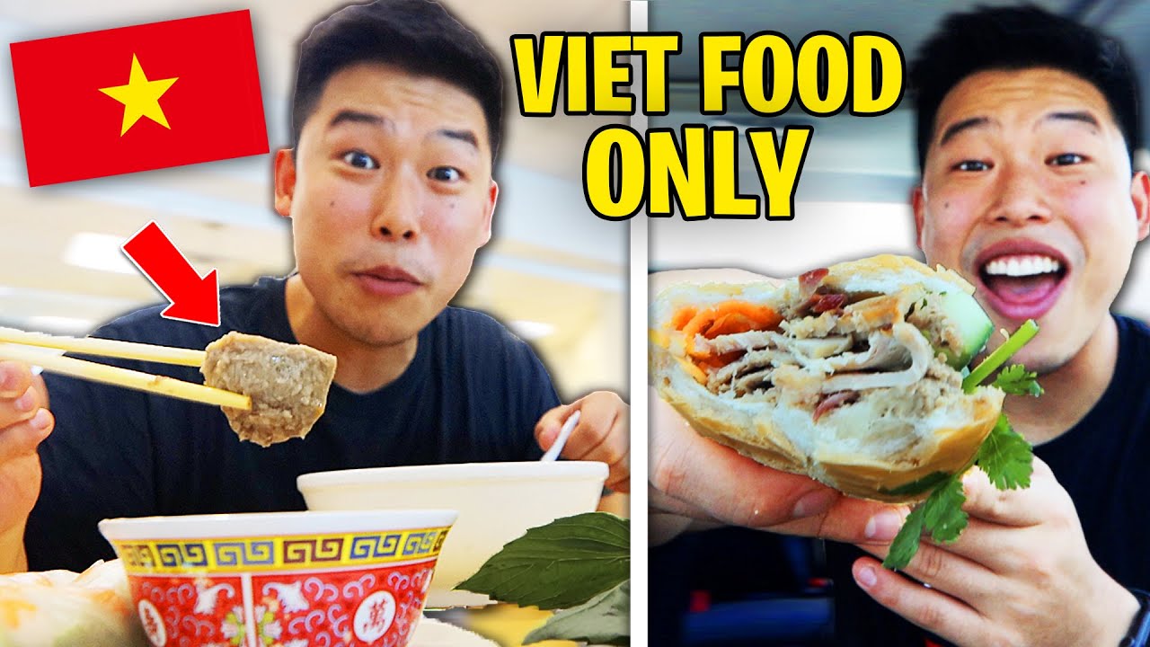 Full Day of Only Eating Vietnamese Food | Vlog & Mukbang - YouTube