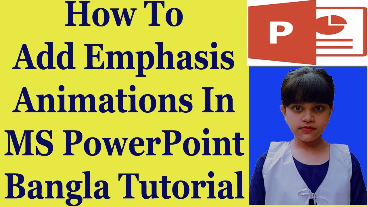 How To Add Emphasis Animations In MS PowerPoint Bangla - YouTube
