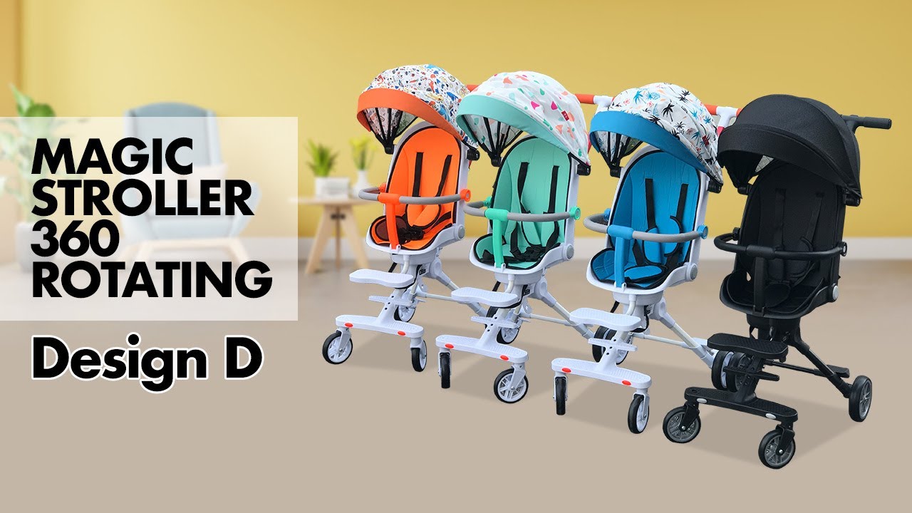 New Version MAGIC STROLLER 360 ROTATING ~ Design D - YouTube