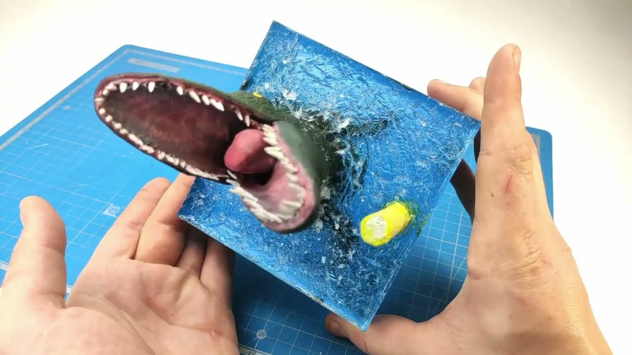 Mosasaurus Diorama Polymer Clay Epoxy resin Jurassic World Dominion ...