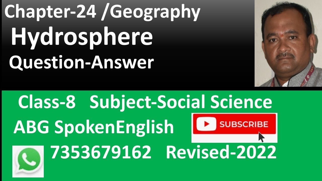 #Hydrosphere |Class-8|Geogrphy|Chapter-24 Hydrosphere (Question-Answer ...