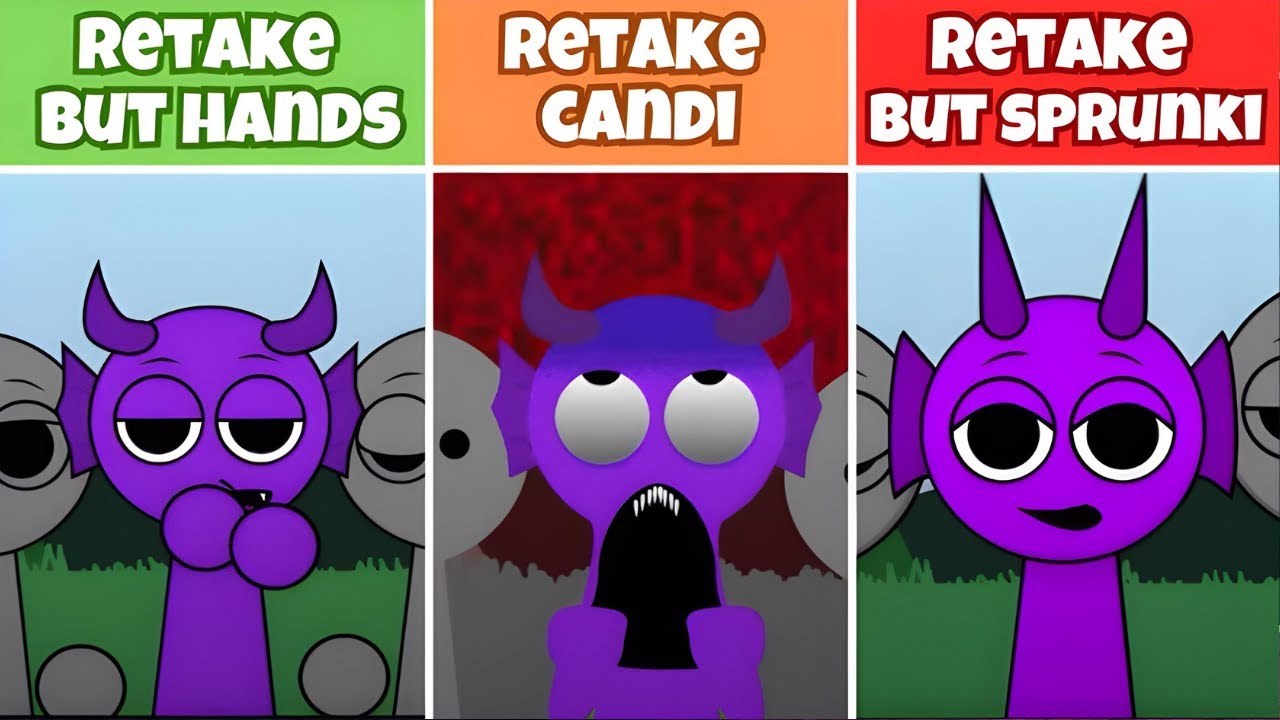 Incredibox Spunki | Retake But Hands vs Retake But Candi vs Retake But ...
