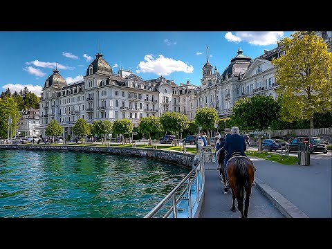 Dünyada Yaşanacak En İyi Şehir – Güneşli Bir Günde Luzern’de Yürüyüş🌞