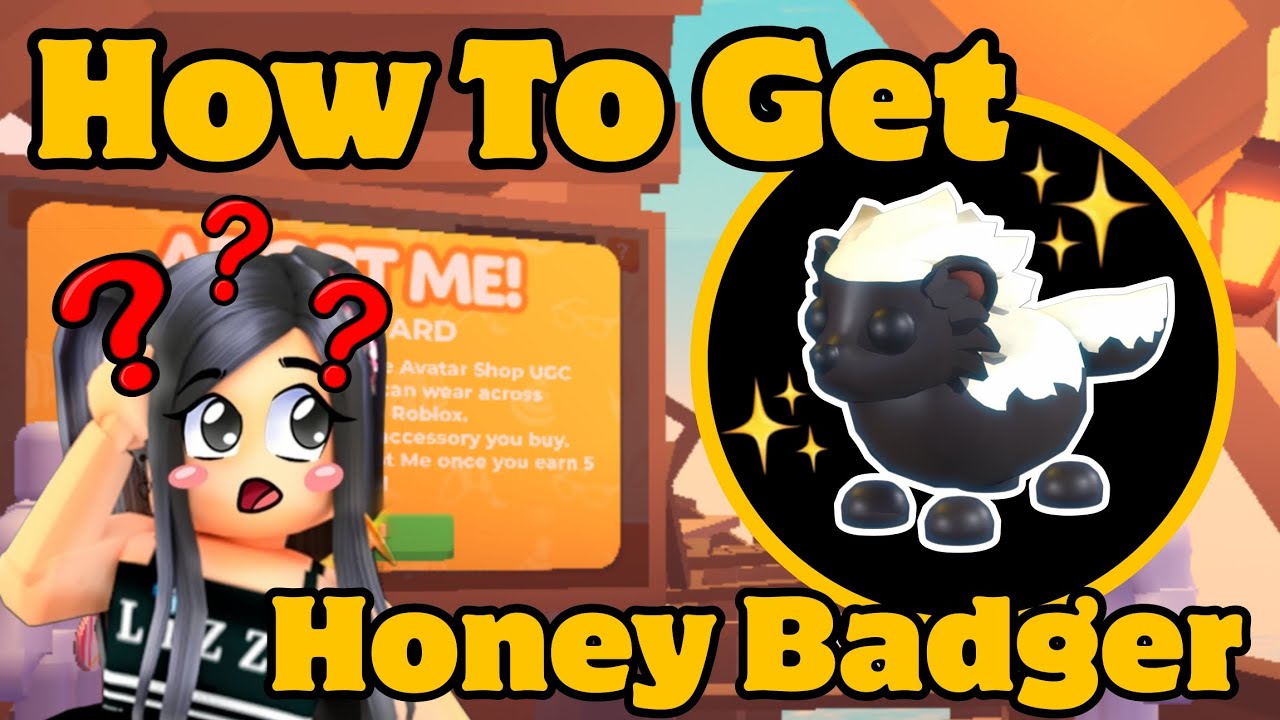 How To Get The Honey Badger In Adopt Me 🍯🧡 - YouTube