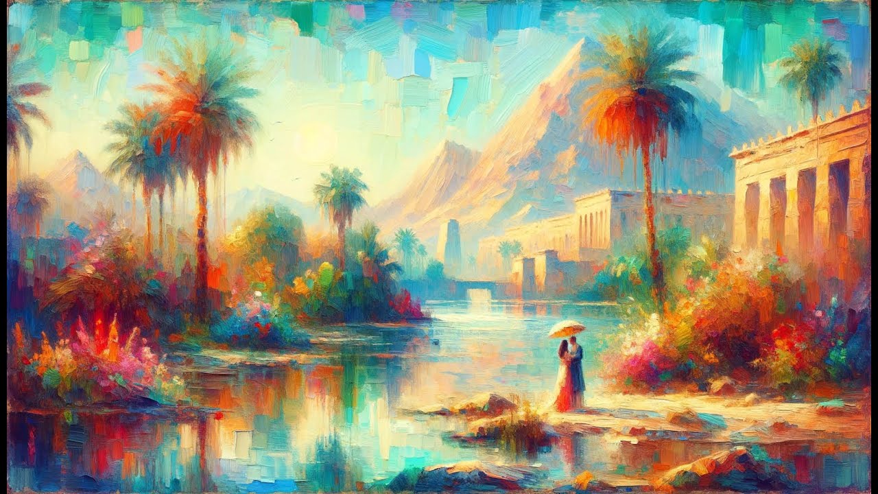 Mediterranean Love Scene Canvas Art! (1 Hour, Soothing Music) - YouTube