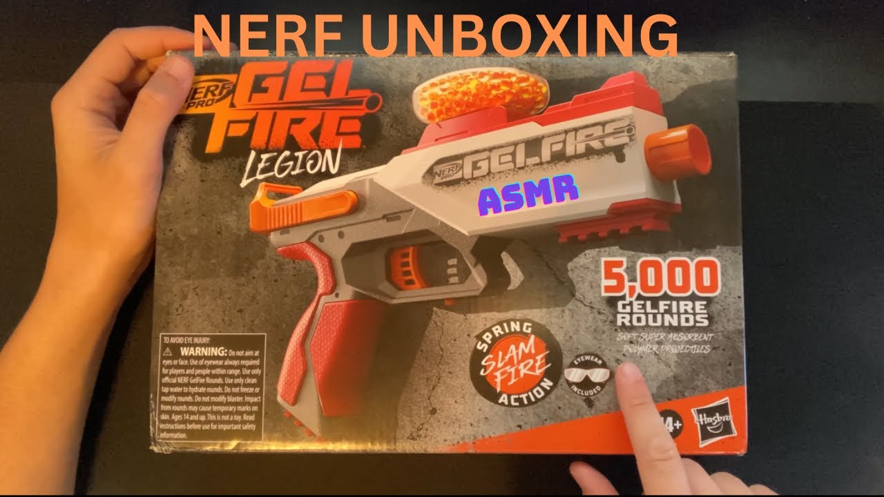 ASMR- Nerf Gun Unboxing / Gel Fire Legion - YouTube