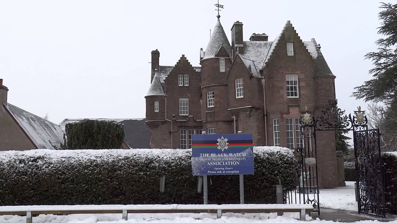 Winter Snow Balhousie Castle Perth Perthshire Scotland - YouTube