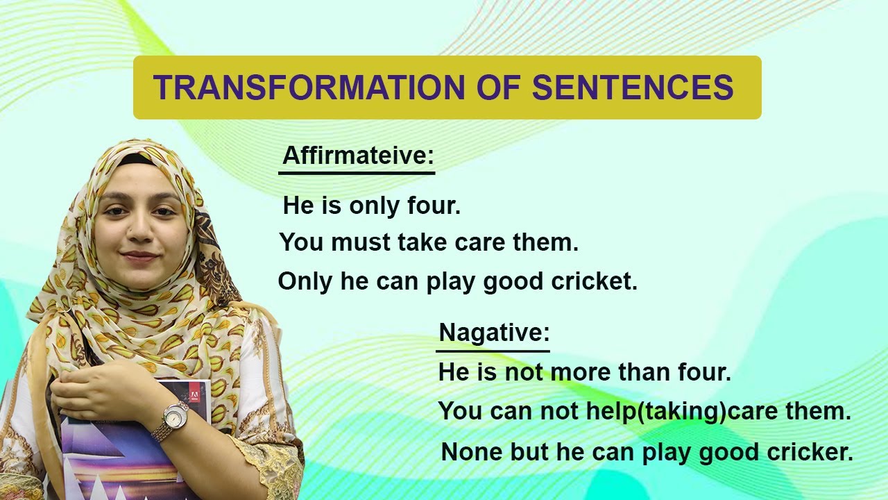 Learn Transformation of Sentences Exercises with Answers - YouTube