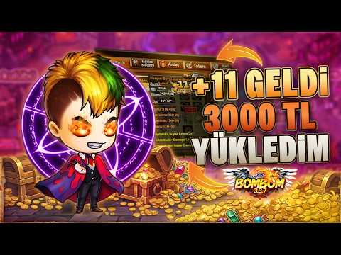 +11 GELDİ! 🔥 - 3000TL YATIRDIM🤑- BUMERANG FÜZYONLADIM!!!😍  - BOMBOM 3.3.7 #47