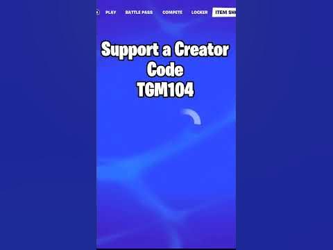 I finally got a support a creator code #epicpartner #fortnite # ...