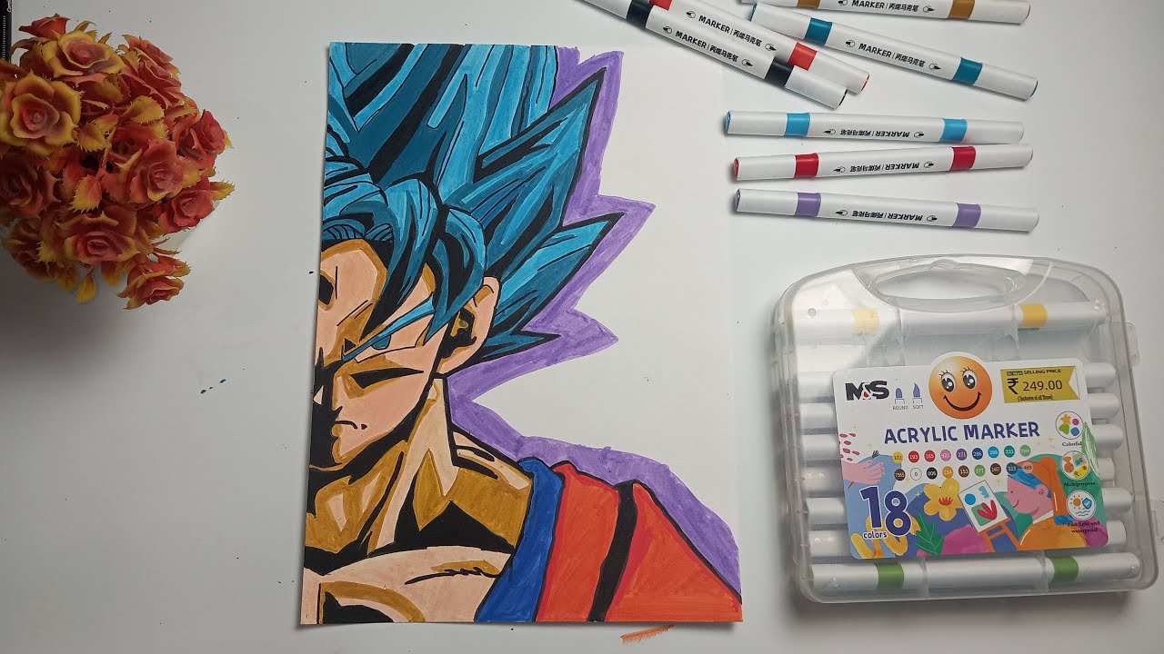 How To Drawi Goku, Goku Drawing, Outline Tutorial 😍 - YouTube