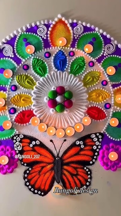 Rangoli Design for Diwali 🪔🎇⭐🌟#papercraft #papercutart #making #rangoli ...