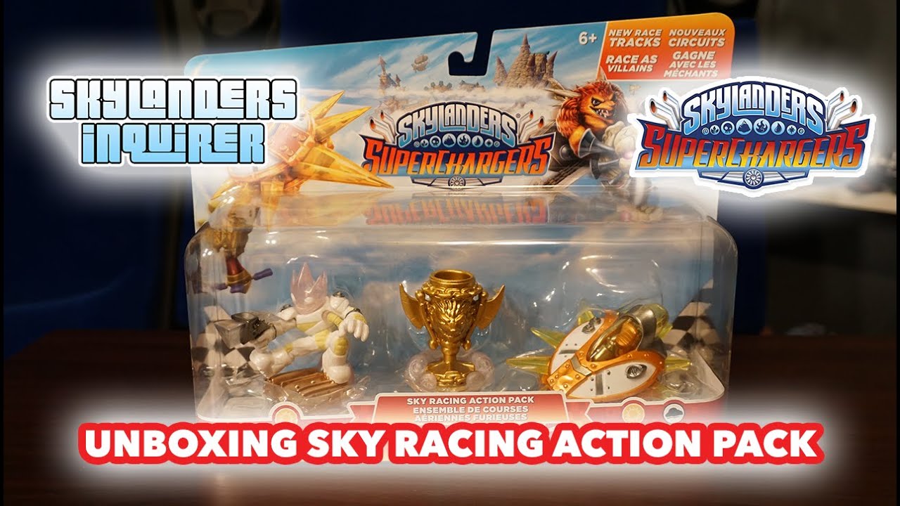 Unboxing the Skylanders SuperChargers: Sky Racing Action Pack - YouTube