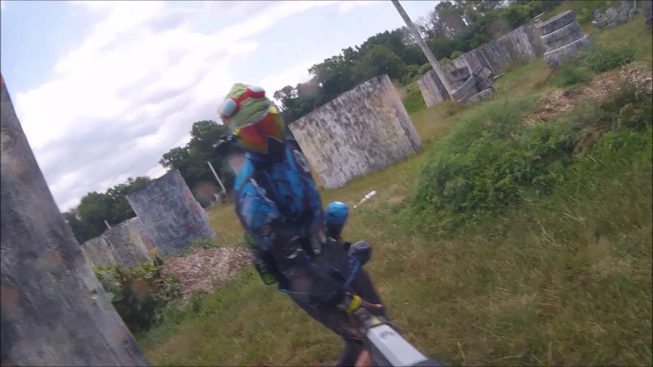 TIPX co2 block mod @ PEVS PAINTBALL (walk ons) - YouTube