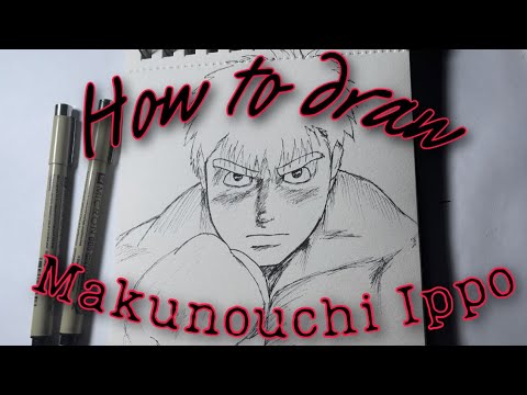 How to draw Makunouchi Ippo step by step - YouTube