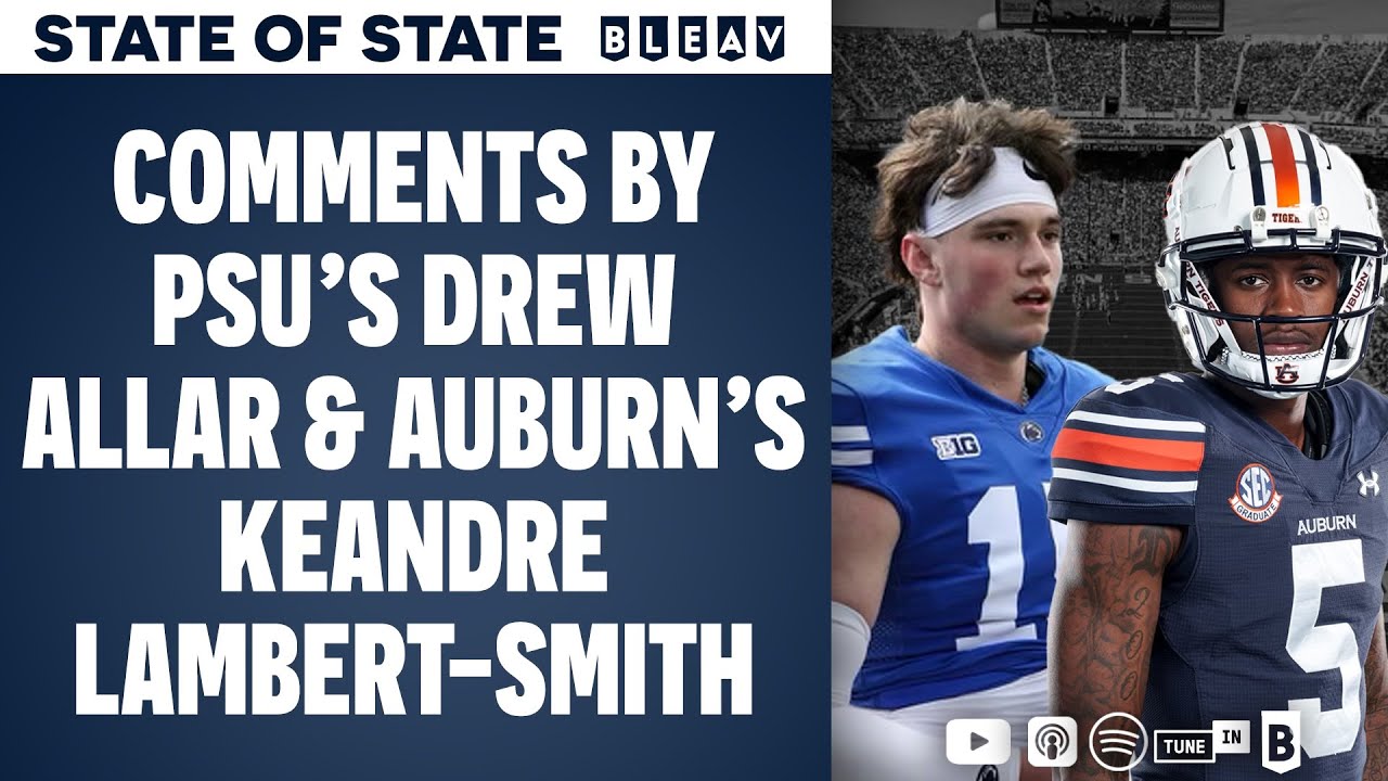 Comments by Penn State's Drew Allar & Auburn's KeAndre Lambert-Smith - YouTube