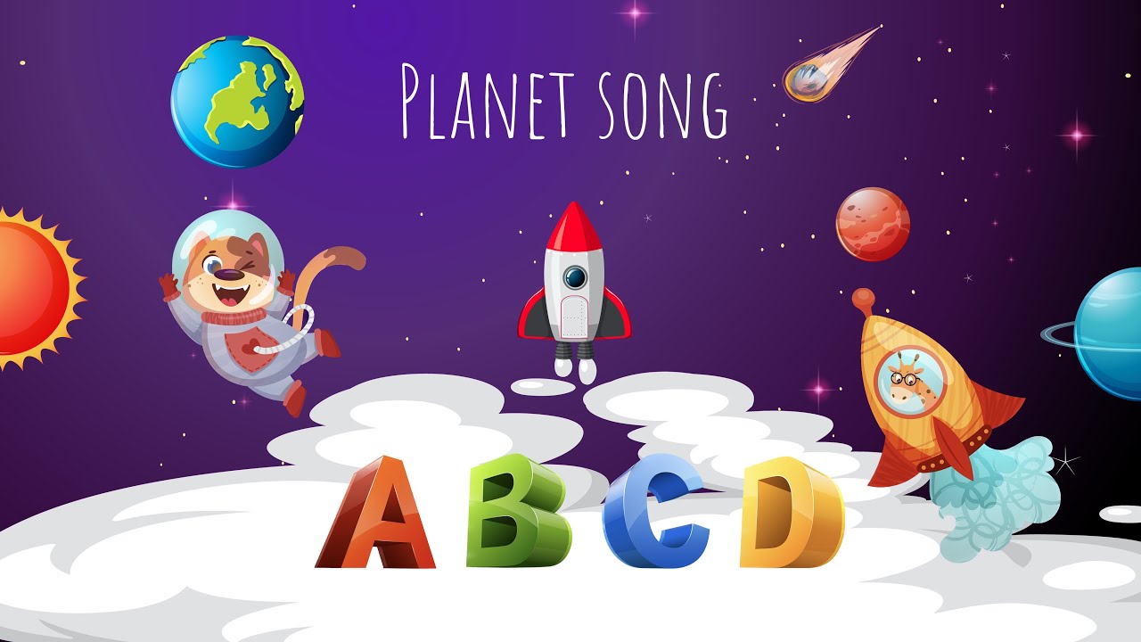 #24 Alphabet abcd song planets of Solar systeem , alphabet lore animals ...