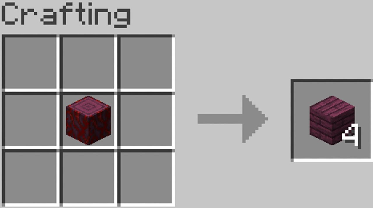 Minecraft | How To Make Crimson Planks💎⛏ - YouTube