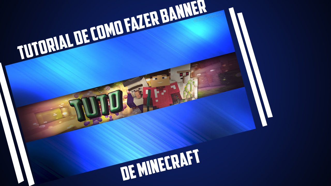 Tutorial de como fazer banner de minecraft - YouTube