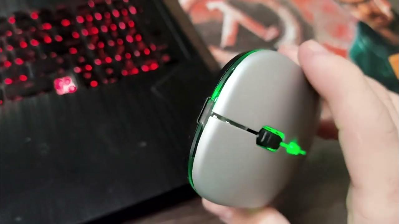 беспроводная мышь с подсветкой из фикс прайс - YouTube