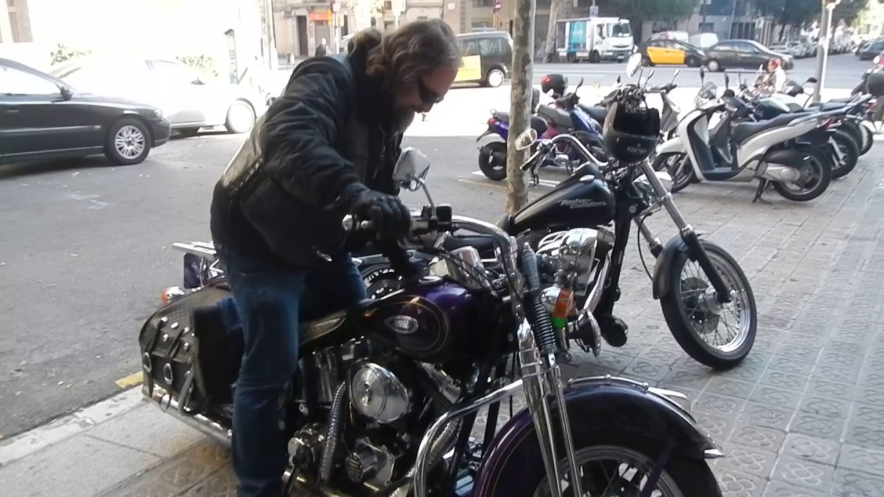 FLSTS TWIN CAM 88 2000 BAKER KICK START - YouTube