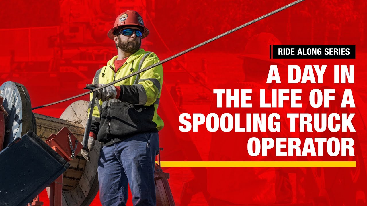 Day in the Life of a Spooling Truck Operator - Ride Along Series - YouTube