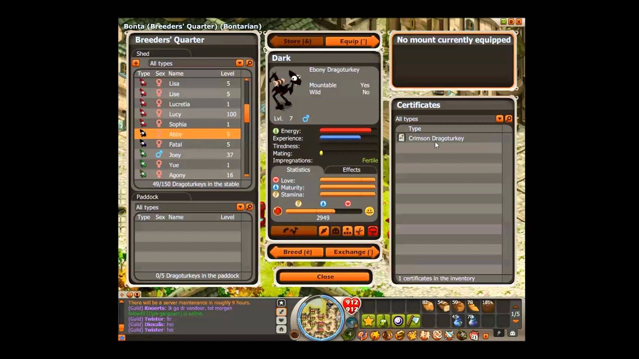 Dofus: How to breed with mounts - YouTube