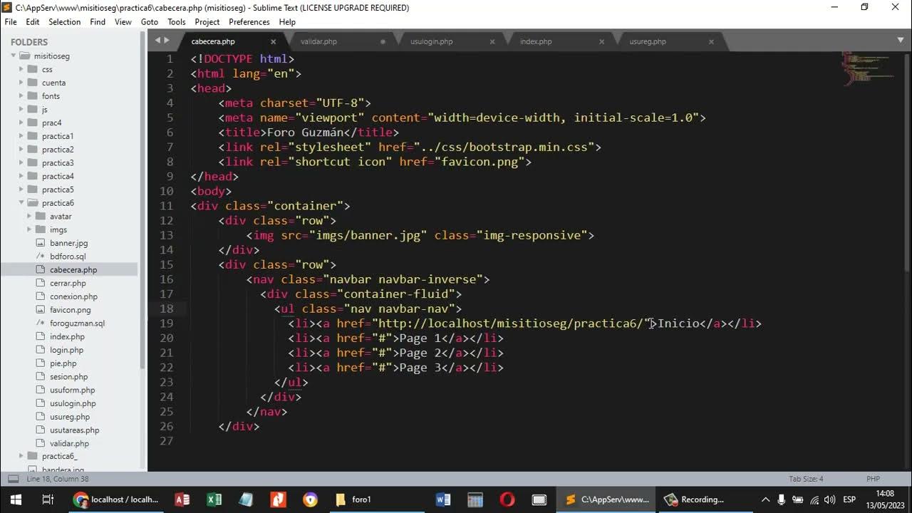 Proyecto FORO - PHP y MYSQL 2 - YouTube