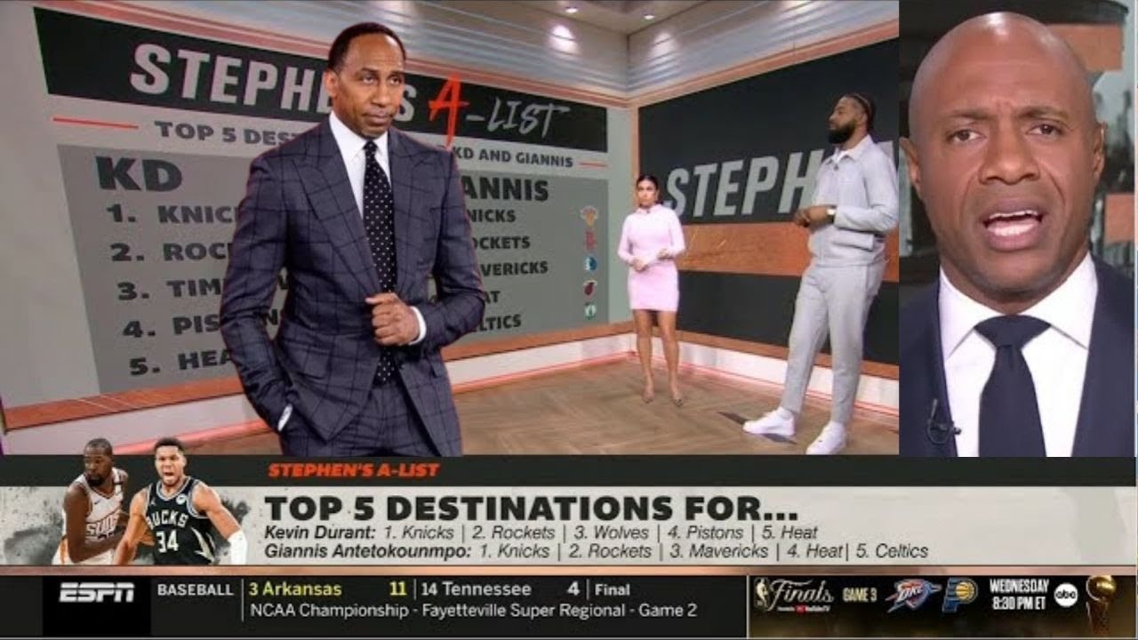 FIRST TAKE: Stephen’s A-List reveals top destinations for KD & Giannis ...