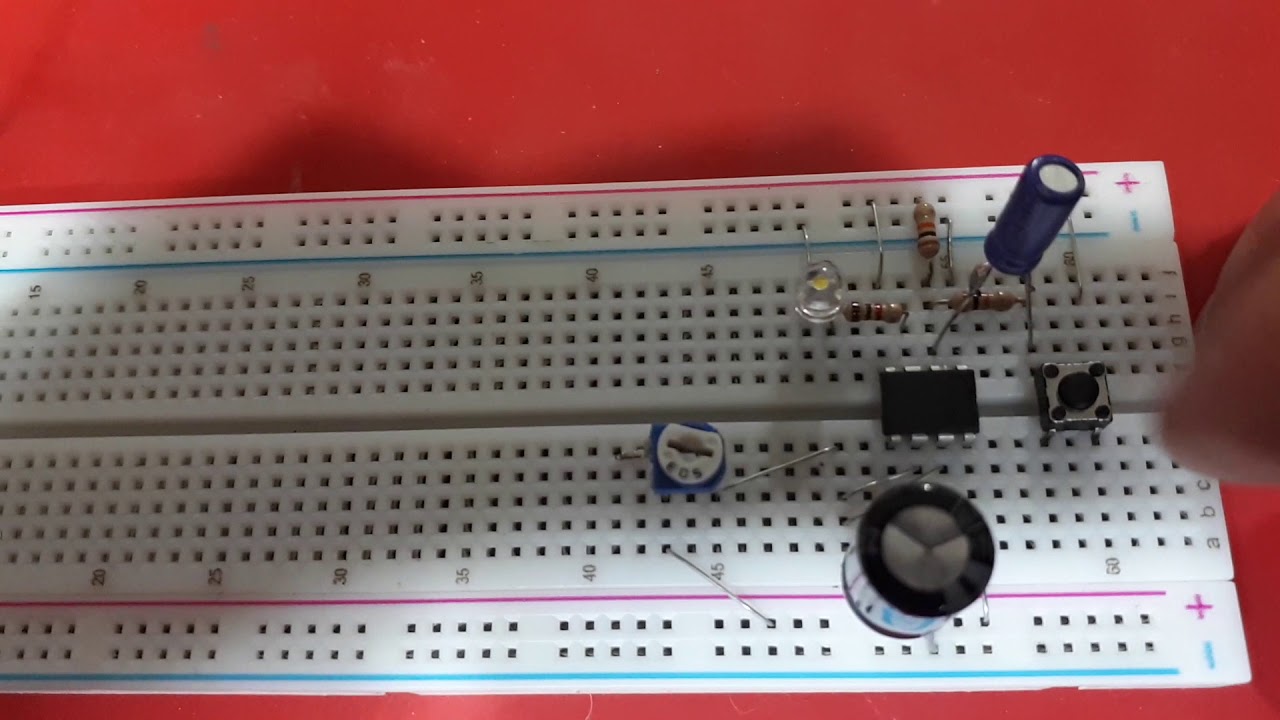 555 timer momentary switch with adjustable pulse control - YouTube