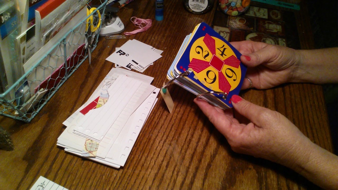 Scrap Challenge New Super Chunky Game Card Journal Dollar Tree Buttons ...