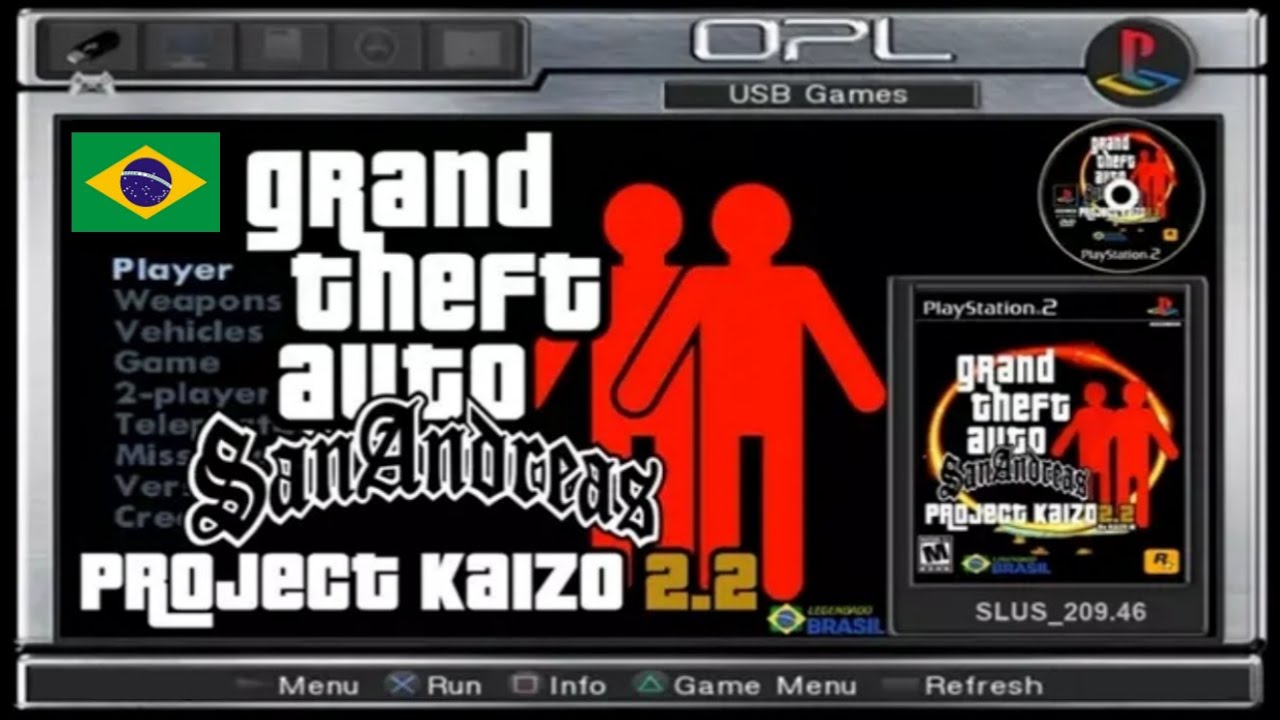 GTA: San Andreas - Project Kaizo 2.2 Mod - Traduzido (PT-BR) - PS2 ...