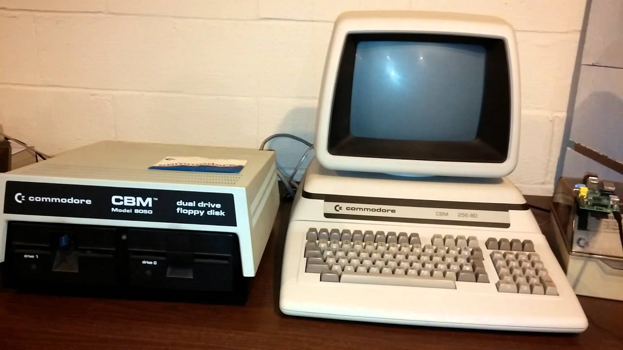 Commodore CBM 256-80 Connecting to Internet with Raspberry Pi - YouTube