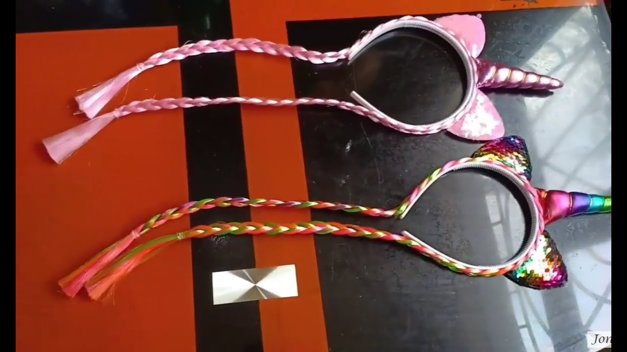 Unicorn Braided Headband - YouTube